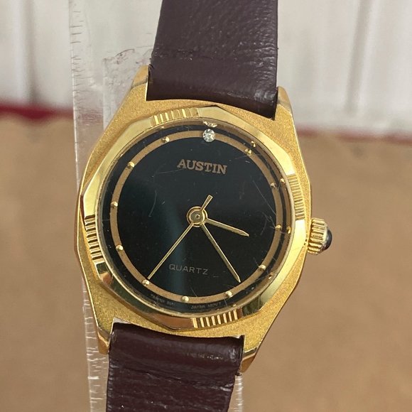 Austin | Accessories | Vintage Austin Analog Quartz Diamond At 2 Gold ...